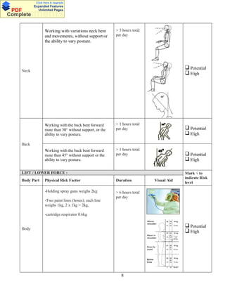 Ergonomics RULA-REBA, 2009 | PDF