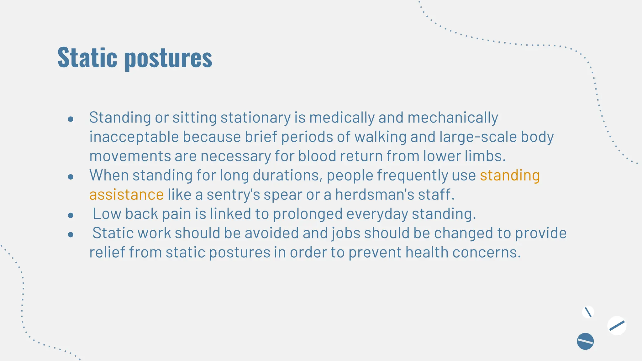 Ergonomics- Standing and Sitting Work .pptx | Physical Therapy | Wellness