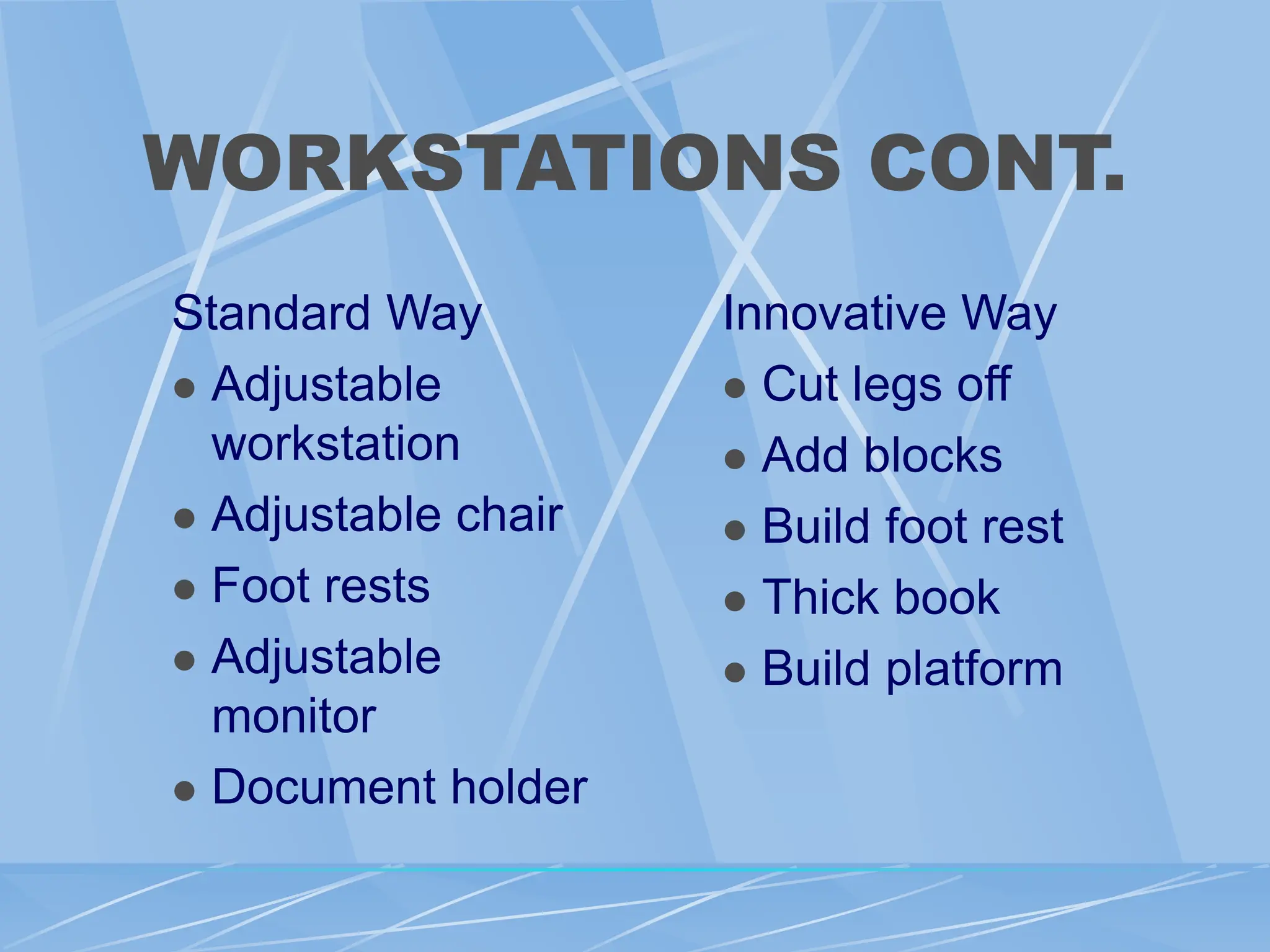 ergonomics types and risk factors and solution | PPT