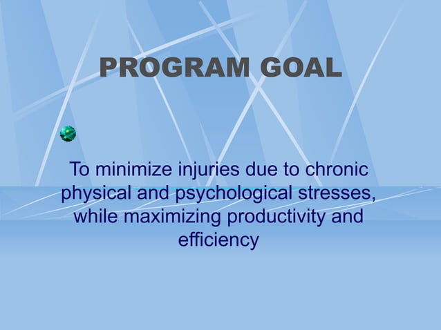 ergonomics-training power point presentation | PPT