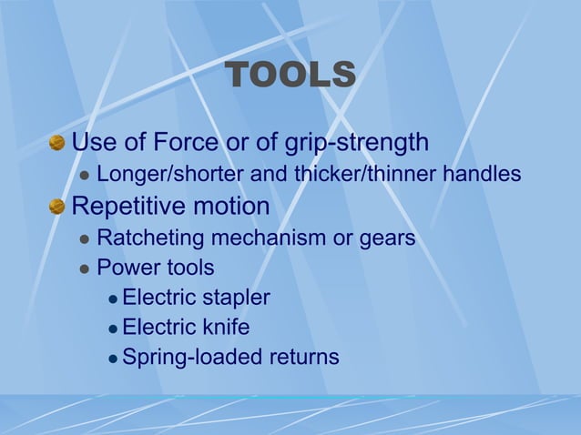 ergonomics-training power point presentation | PPT