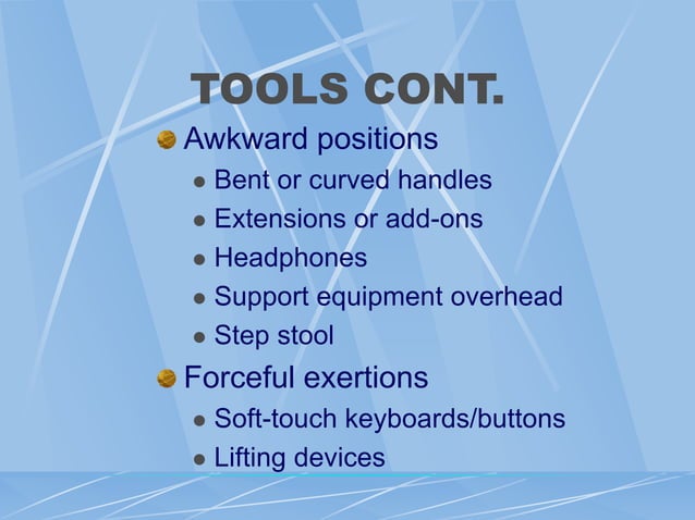 ergonomics-training power point presentation | PPT