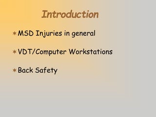 ergonomics[1].pptx | Death, Injury, or Military Conflict | Sensitive Topics