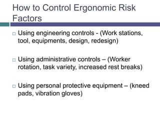 Ergonomic Effects on Humans | PPTX