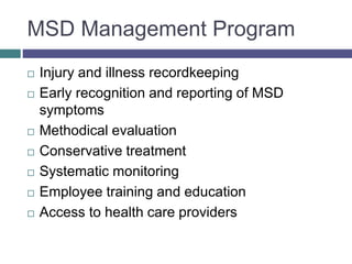 Ergonomic Effects on Humans | PPTX