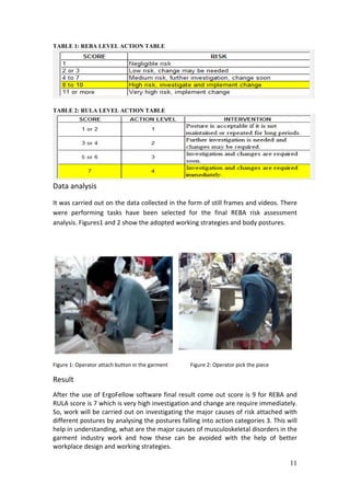 Ergonomics in apparel manufacturing | PDF
