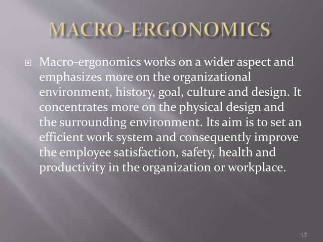 Ergonomics and ergonomic_designs | PPTX | Medical Health