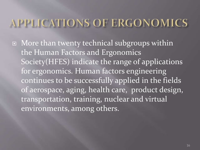 Ergonomics and ergonomic_designs | PPTX | Medical Health