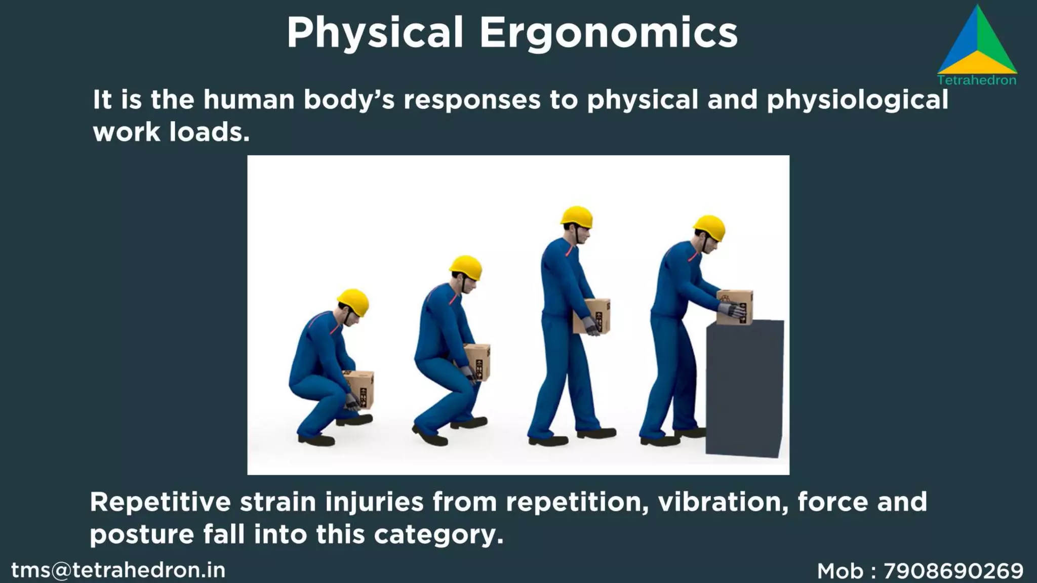 Ergonomics - Meaning, types and techniques - Tetrahedron Manufacturing ...