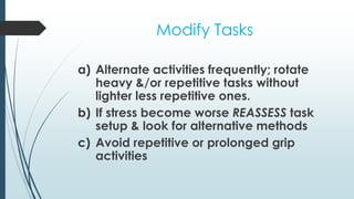 Ergonomics at workplace | PPTX