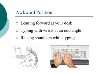 Ergonomics at workplace | PPTX