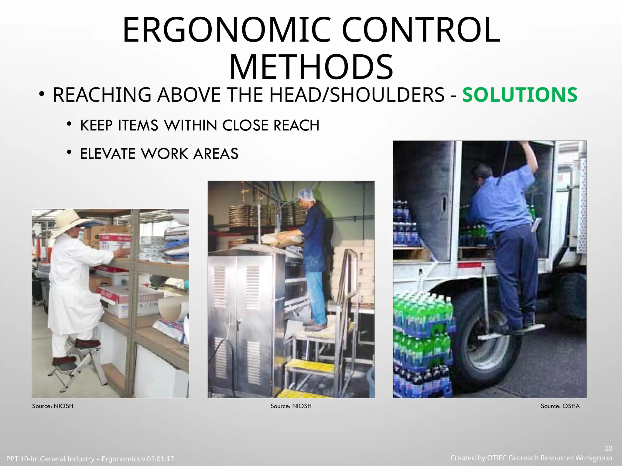 ergonomics awareness training package.pptx | Death, Injury, or Military ...