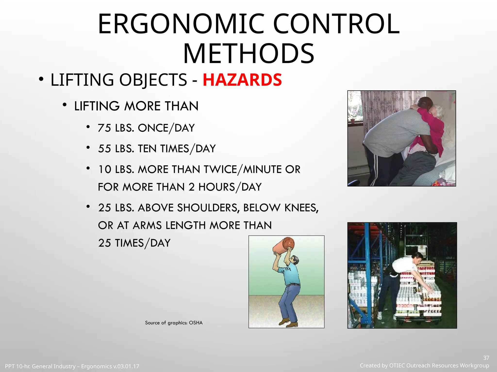 ergonomics awareness training package.pptx | Death, Injury, or Military Conflict | Sensitive Topics
