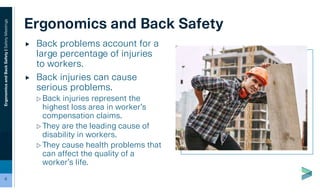 Ergonomics & Back Safety | PDF