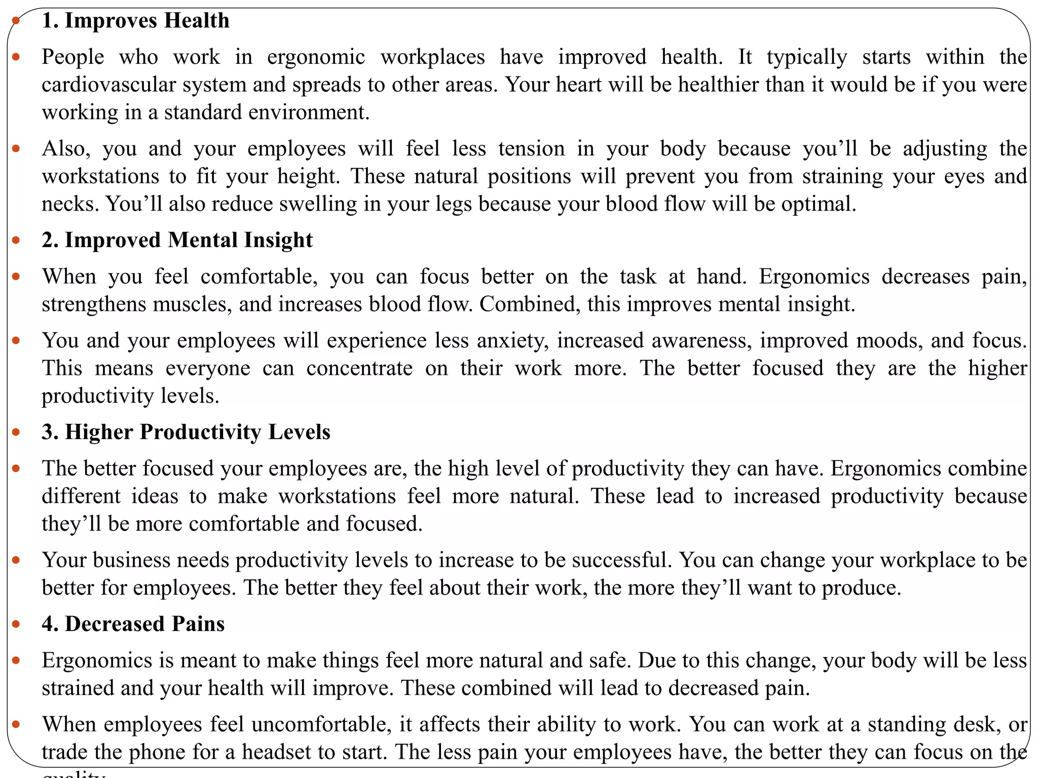 Ergonomics, definition ,introduction ,advantages | PPTX