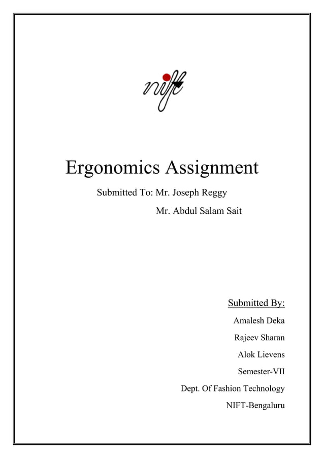 Ergonomics | PDF