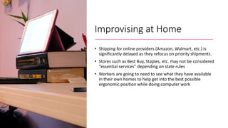 Ergonomics from home | PPTX