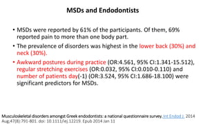 Ergonomics in dentistry | PDF