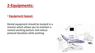 Ergonomics in dentistry | PPTX