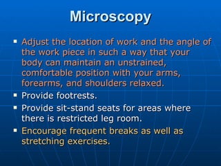 Ergonomics In Dissection | PPT | Death, Injury, or Military Conflict ...