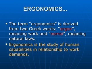 Ergonomics In Dissection | PPT | Death, Injury, or Military Conflict ...