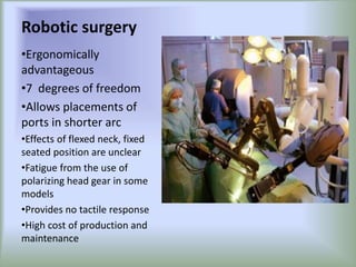 Ergonomics in laparoscopic surgery | PPTX