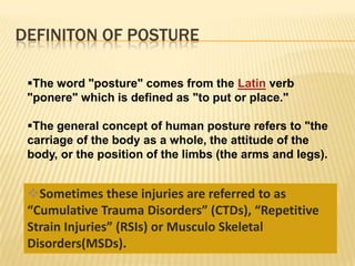 Ergonomics in msd | PPT