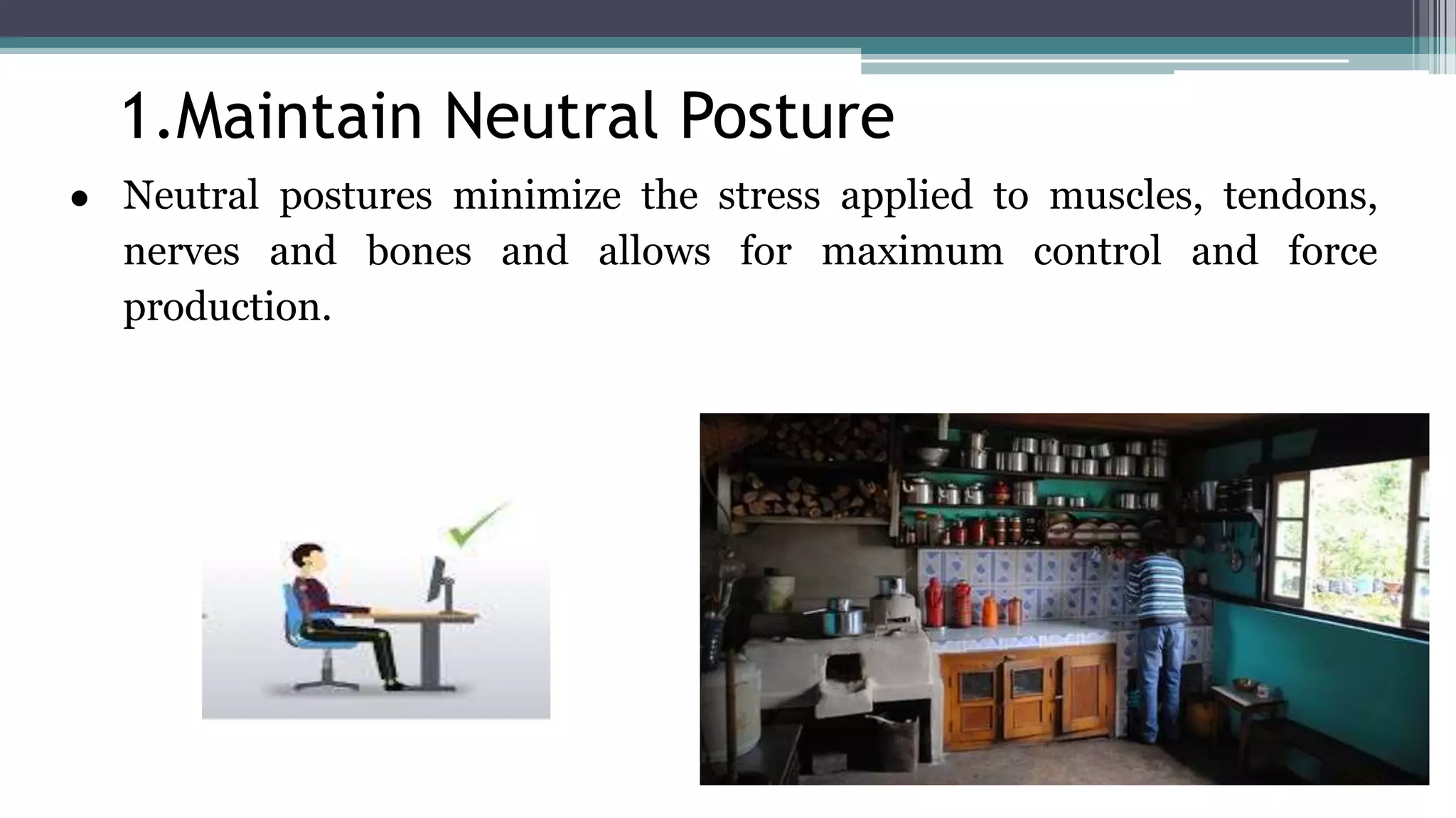 Ergonomics in Physiotherapy and Workplace | PPTX