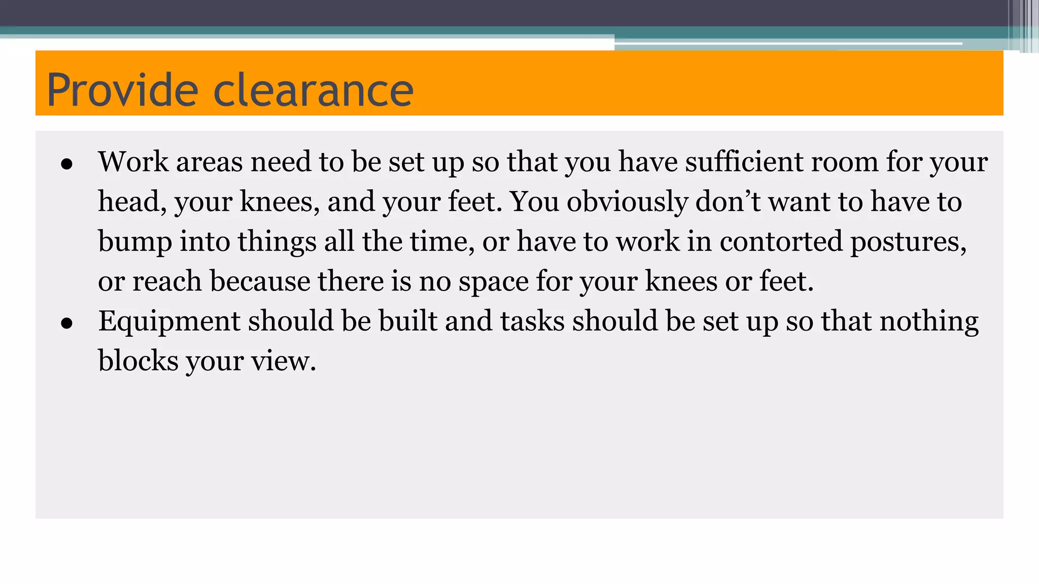 Ergonomics in Physiotherapy and Workplace | PPTX