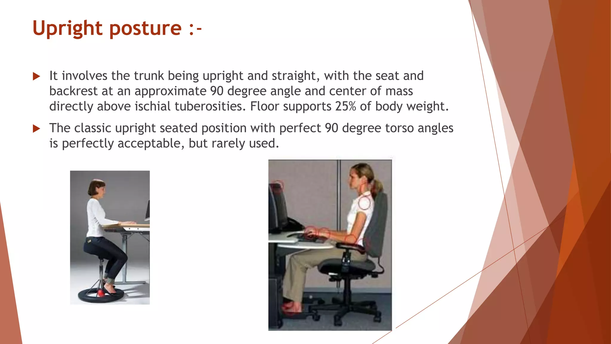 Ergonomics in sitting posture | PPTX
