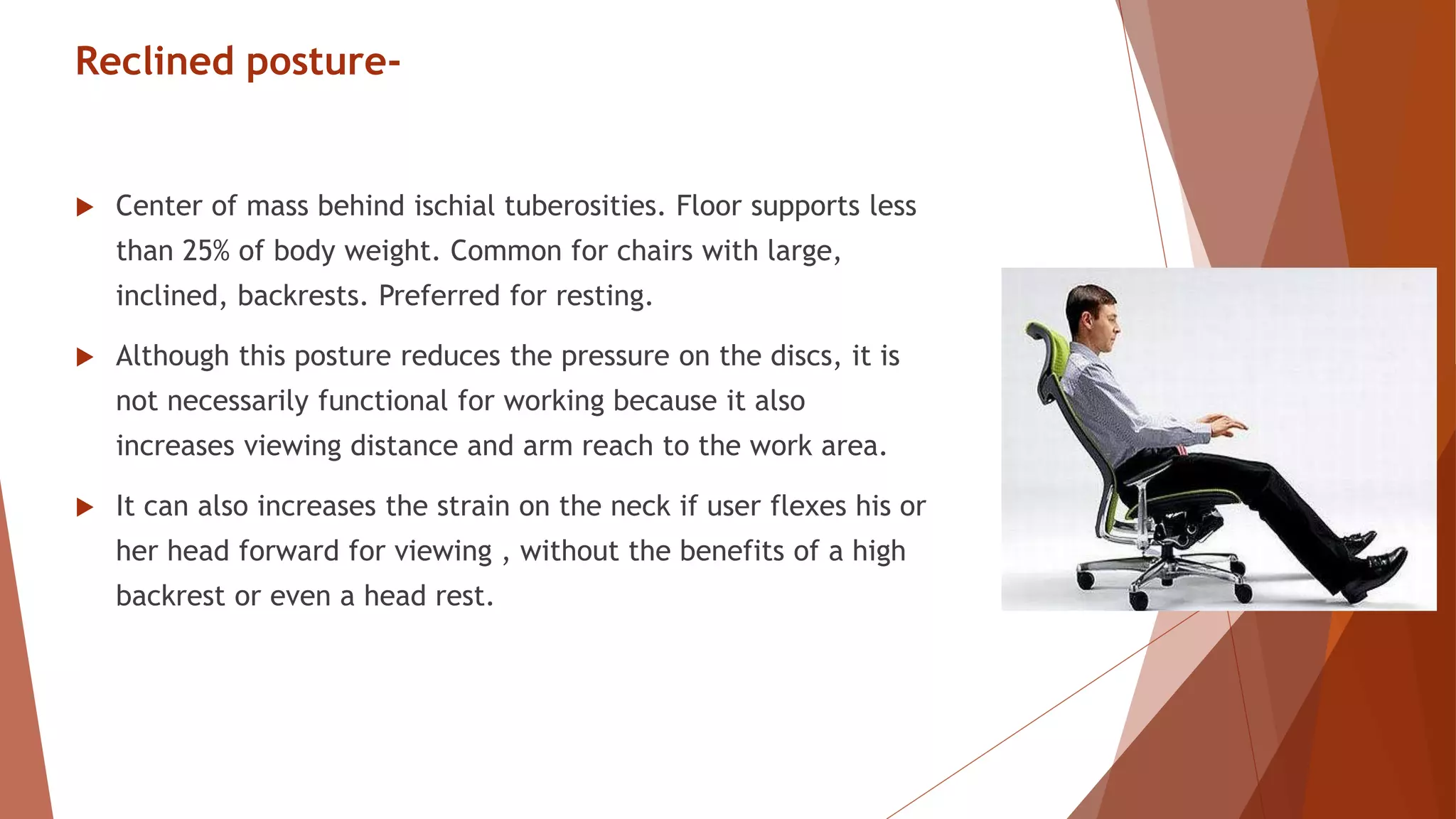 Ergonomics in sitting posture | PPTX