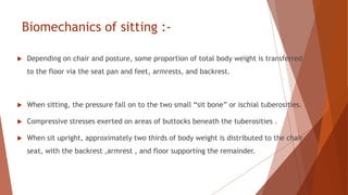 Ergonomics in sitting posture | PPTX