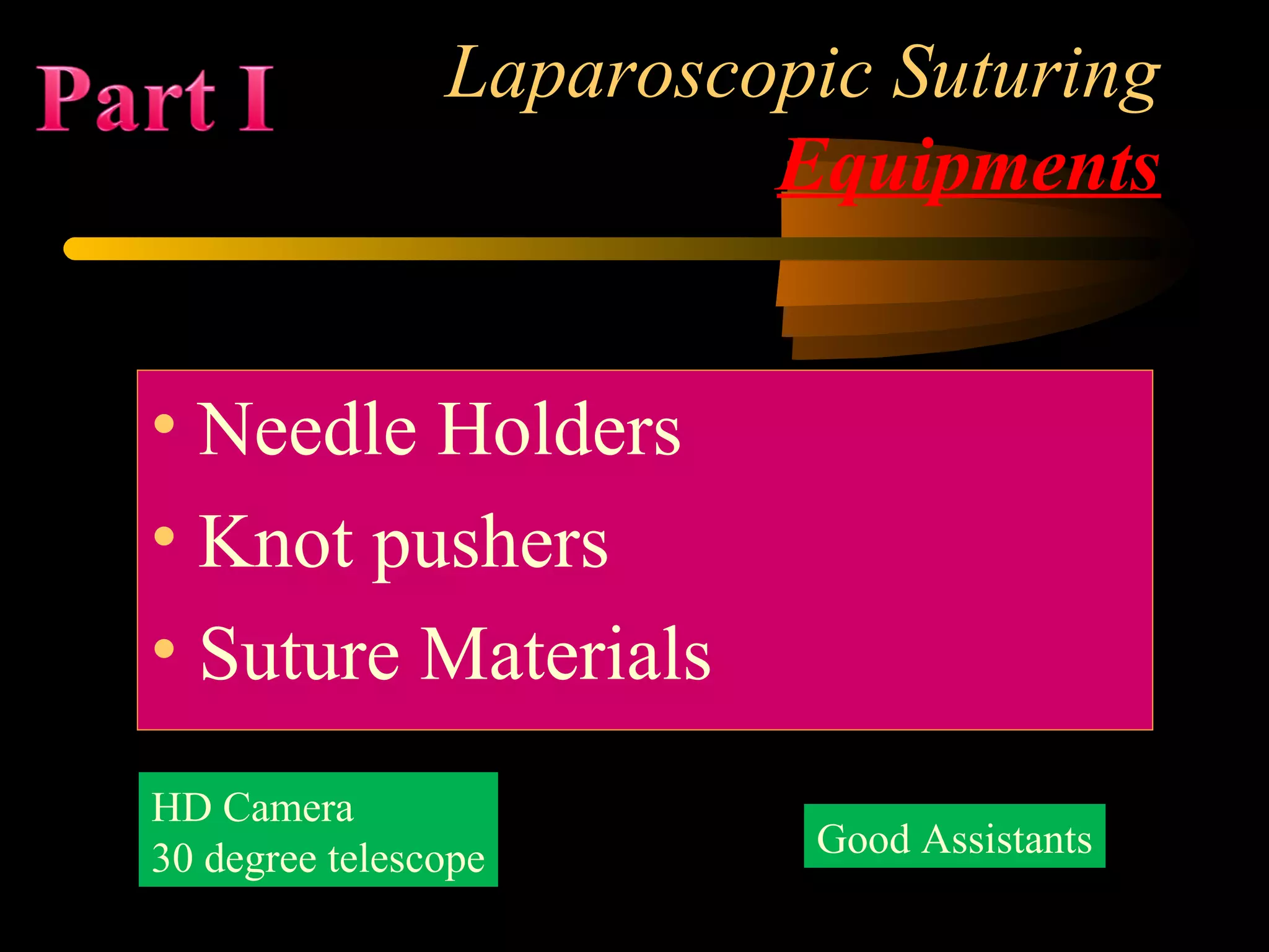 Laparoscopic Suturing Ppt