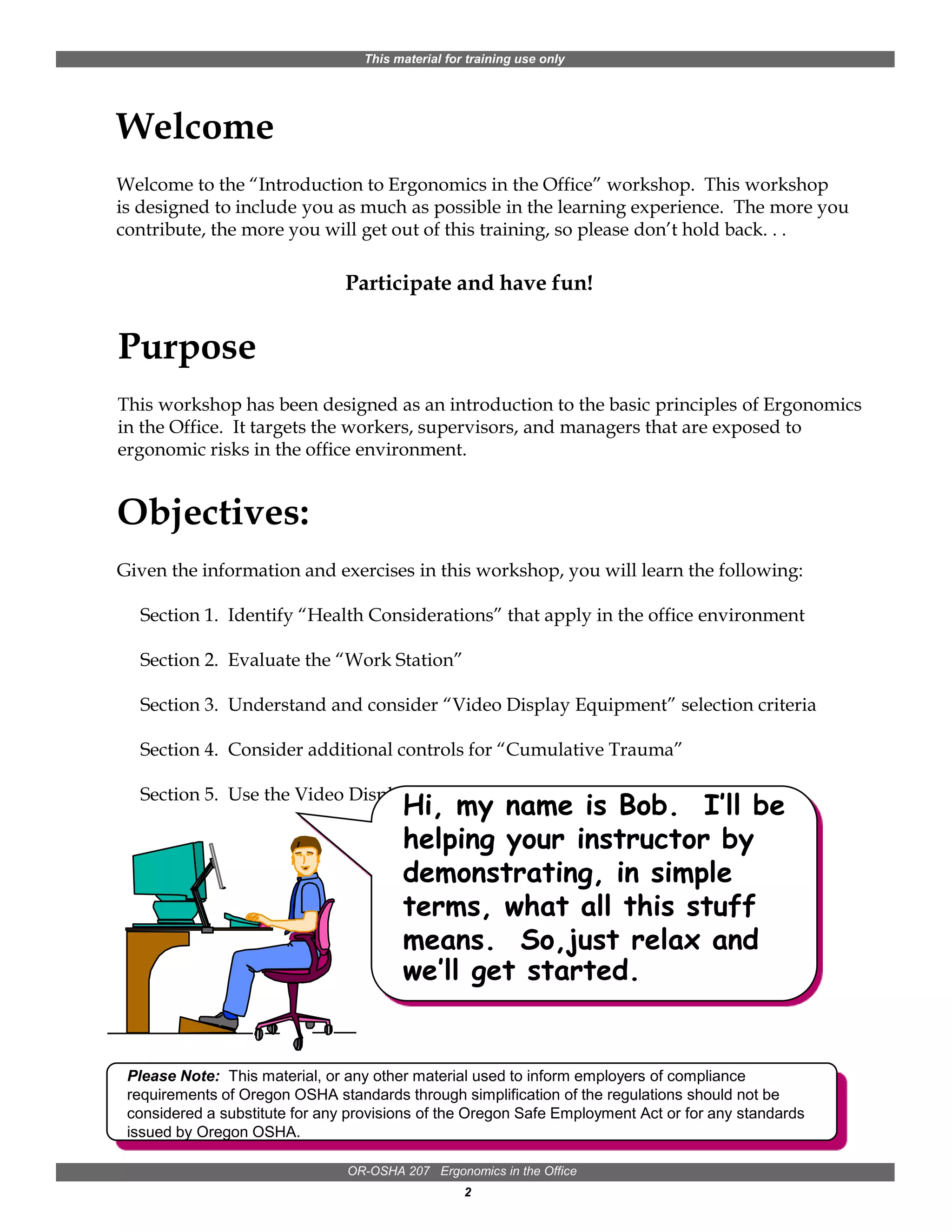 Ergonomics in the office | PPSX