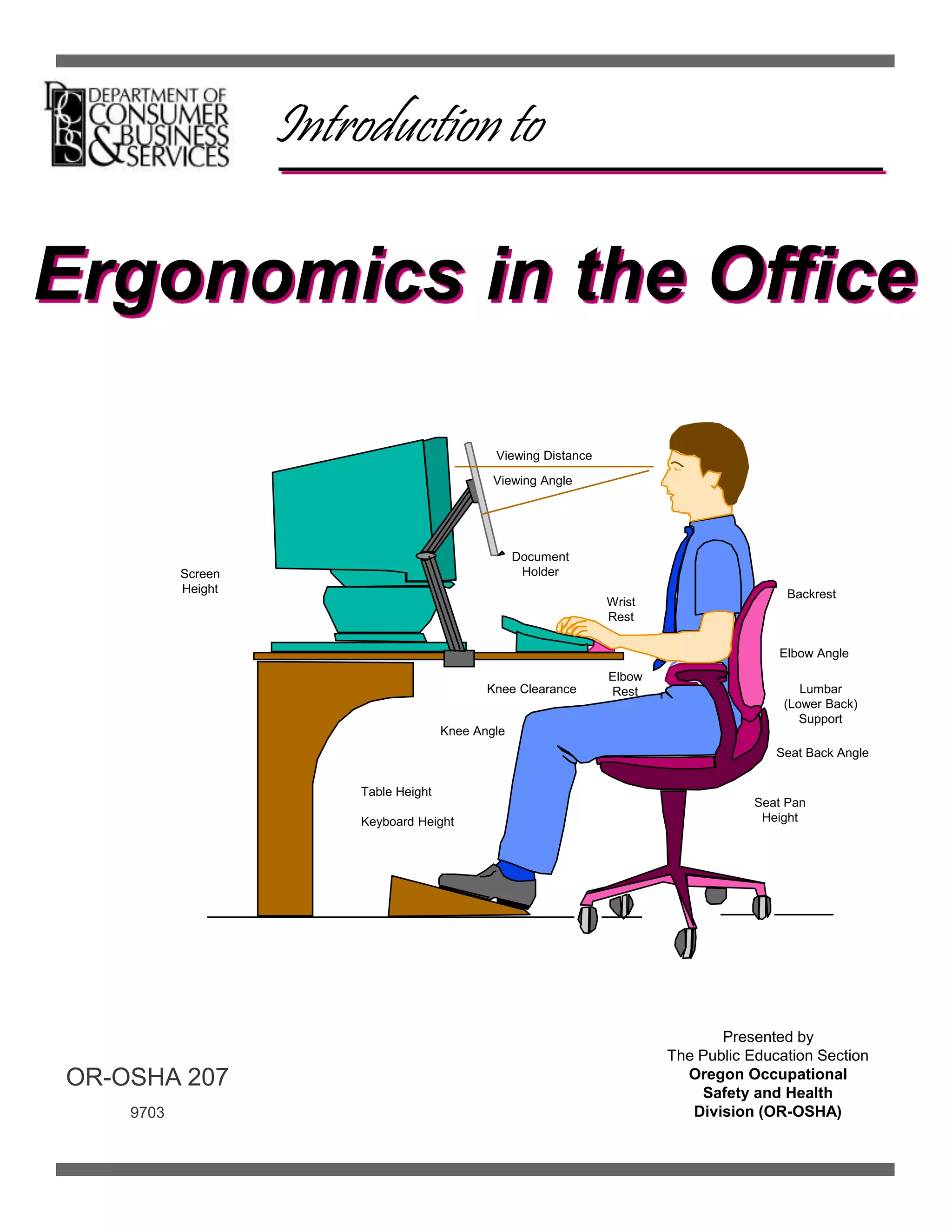 Ergonomics in the office | PDF