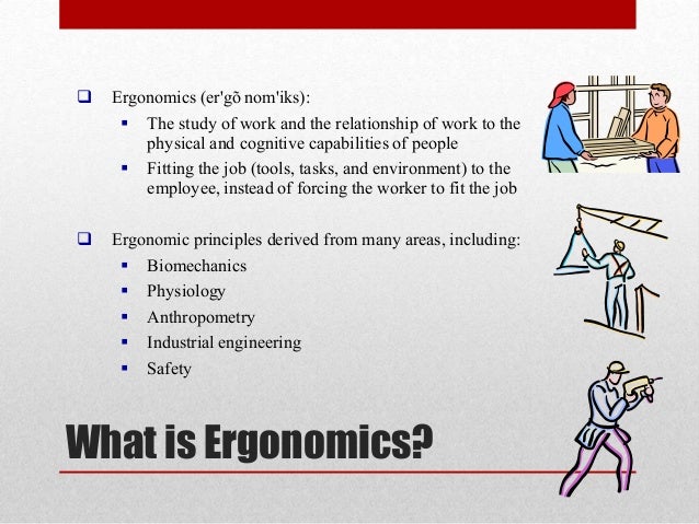 Ergonomics issues in Construction