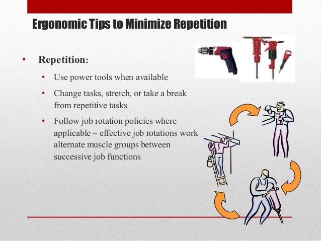 Ergonomics issues in Construction