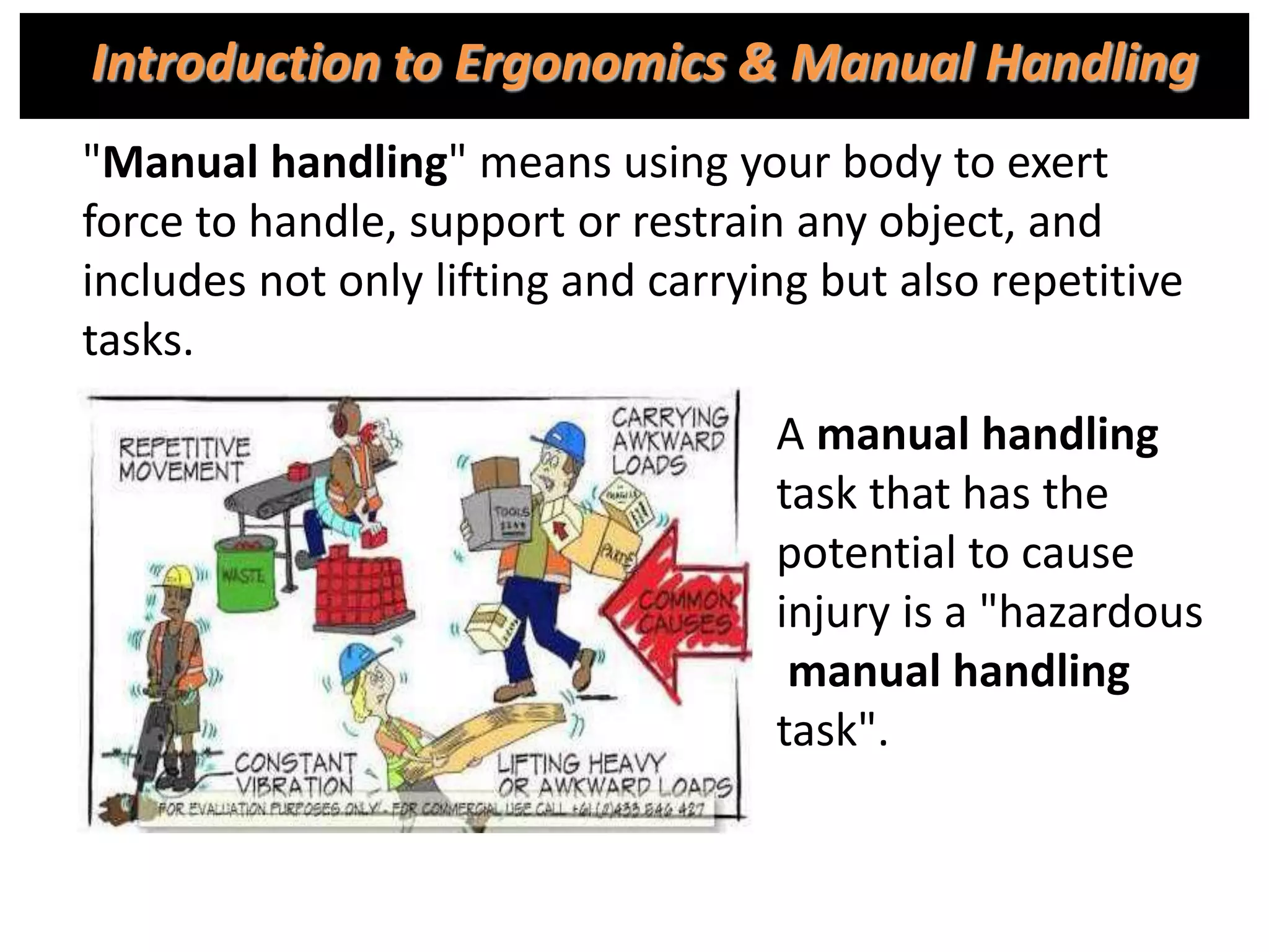 Ergonomics & Manual Handling | PPTX
