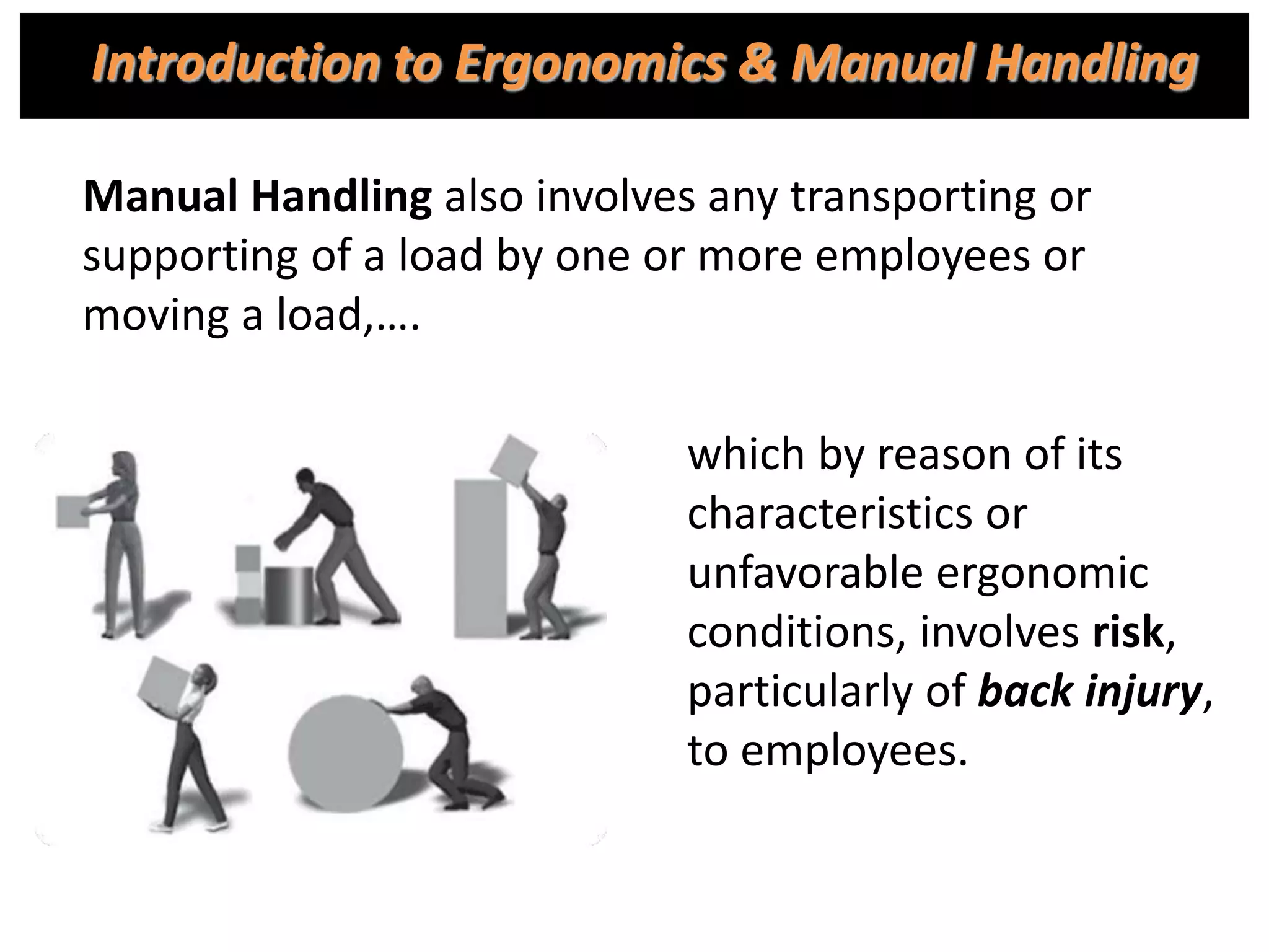 Ergonomics & Manual Handling | PPTX