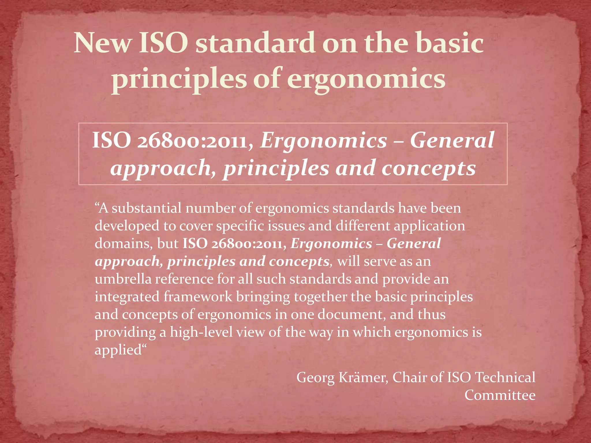 Ergonomics (new trends) | PPTX