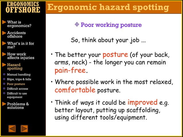 Ergonomics offshore | PPT