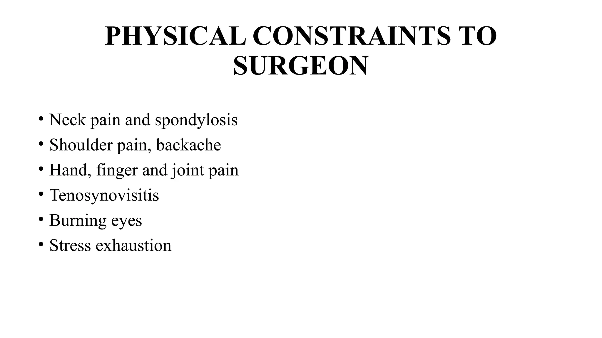 Ergonomics of laparoscopic surgery surgery | PPTX