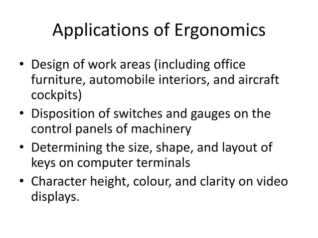 Ergonomics | PPTX | Injuries | Diseases and Conditions