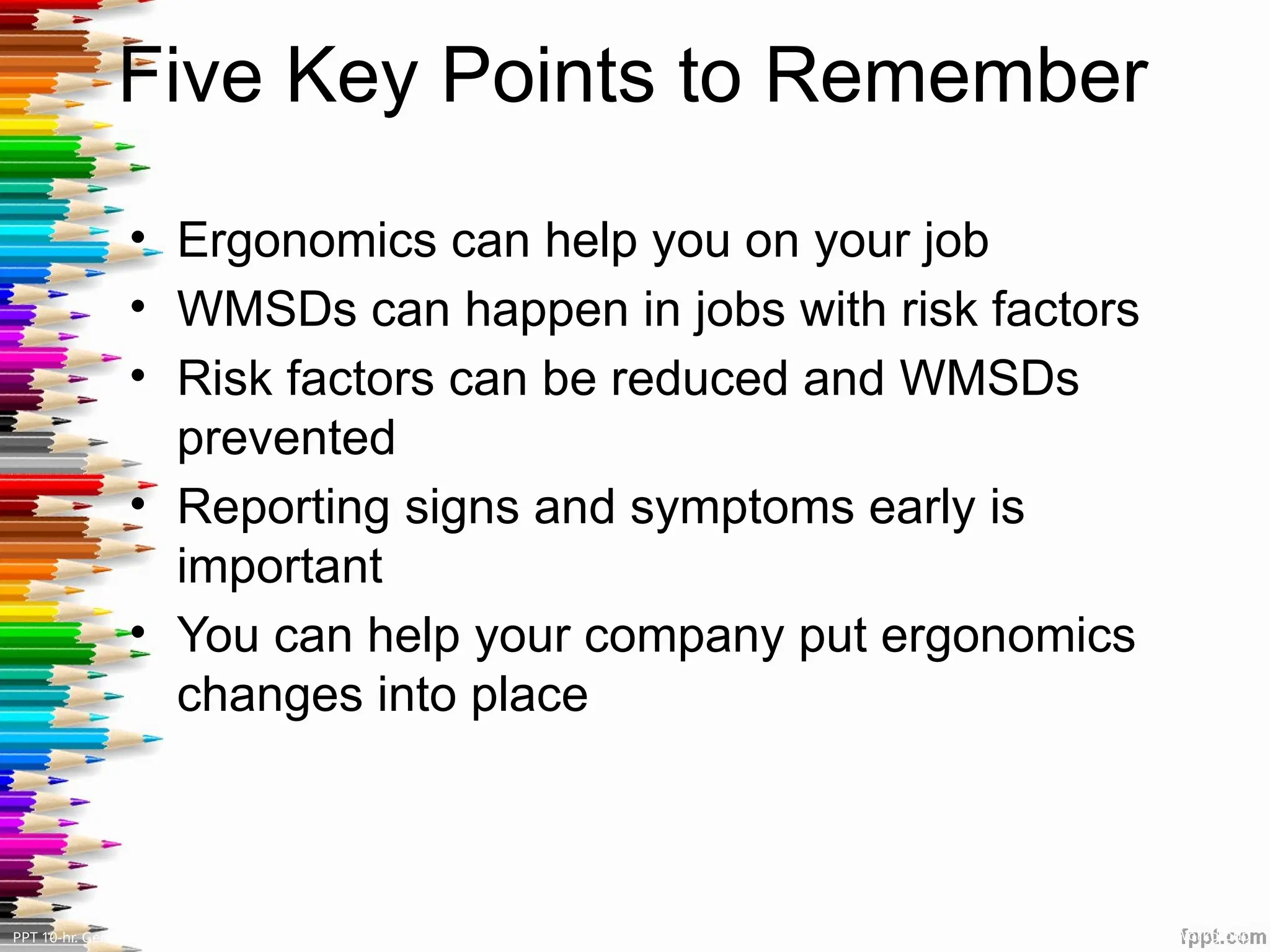 Basics of Ergonomics, risk factors and importance | PPTX