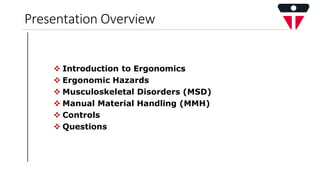 Ergonomics Presentation at workplace .pptx