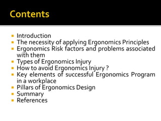 Ergonomic Principles For Nurses