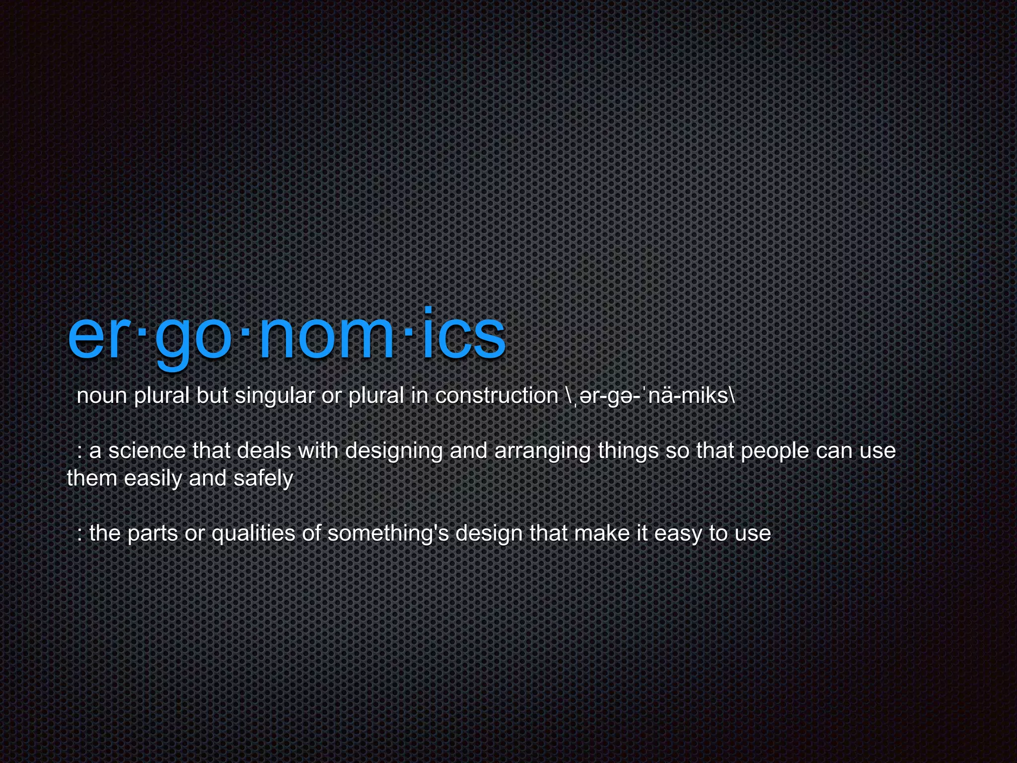 Ergonomics Quick Guide | PPTX