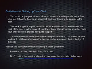 Ergonomics Quick Guide | PPTX