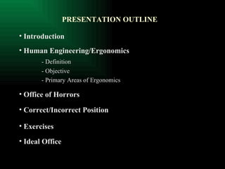 Ergonomics super power point | PPS