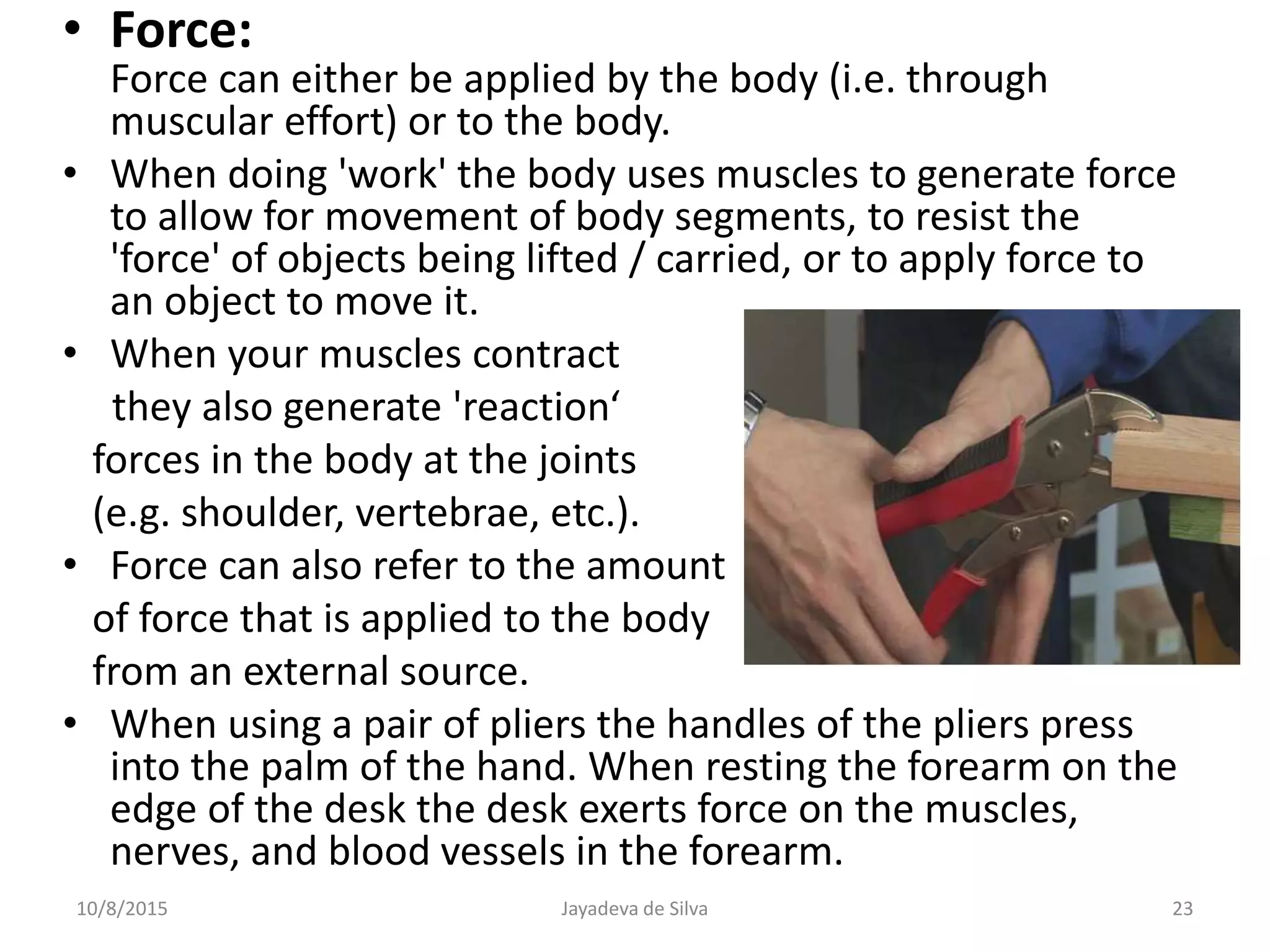 Ergonomics terms explained | PPTX | Death, Injury, or Military Conflict ...